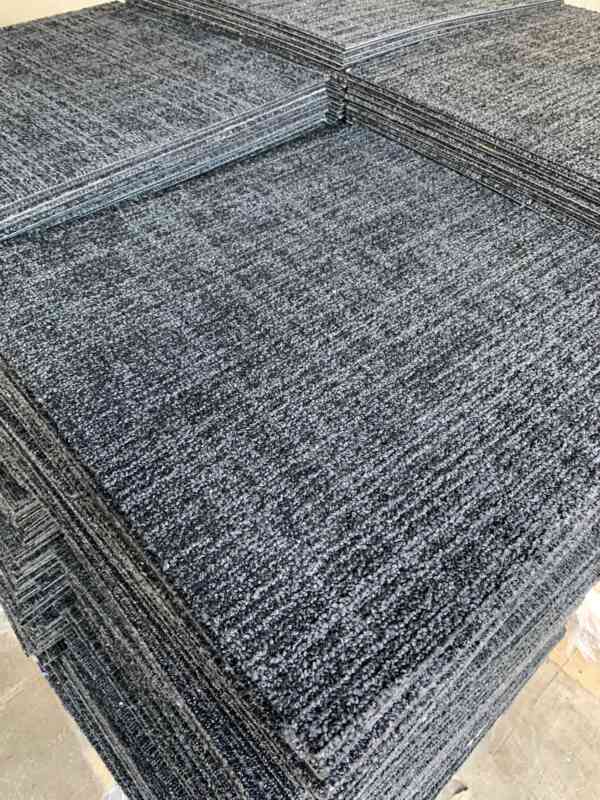Grey ribbed embossed - Used Carpet Tiles | FREE collection | Nationwide ...
